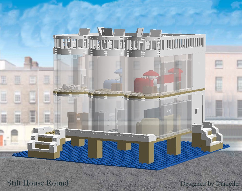 Lego Moc Stilt House Round Variation By Danielle Rebrickable