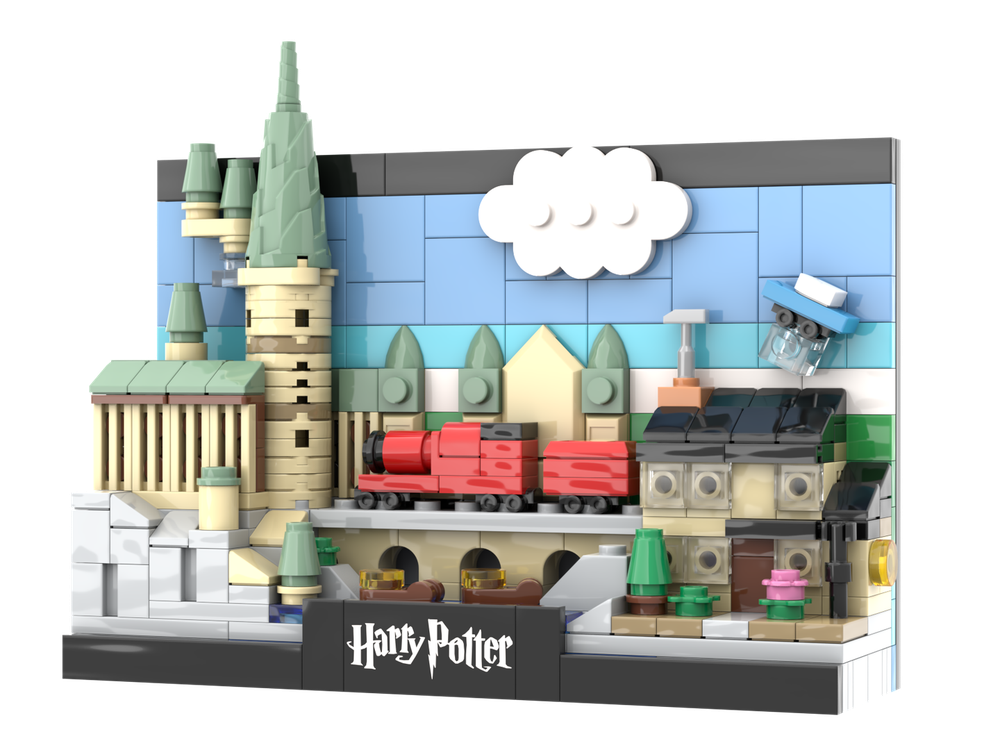 LEGO MOC HP postcard by 菲菲家的金子 | Rebrickable - Build with LEGO
