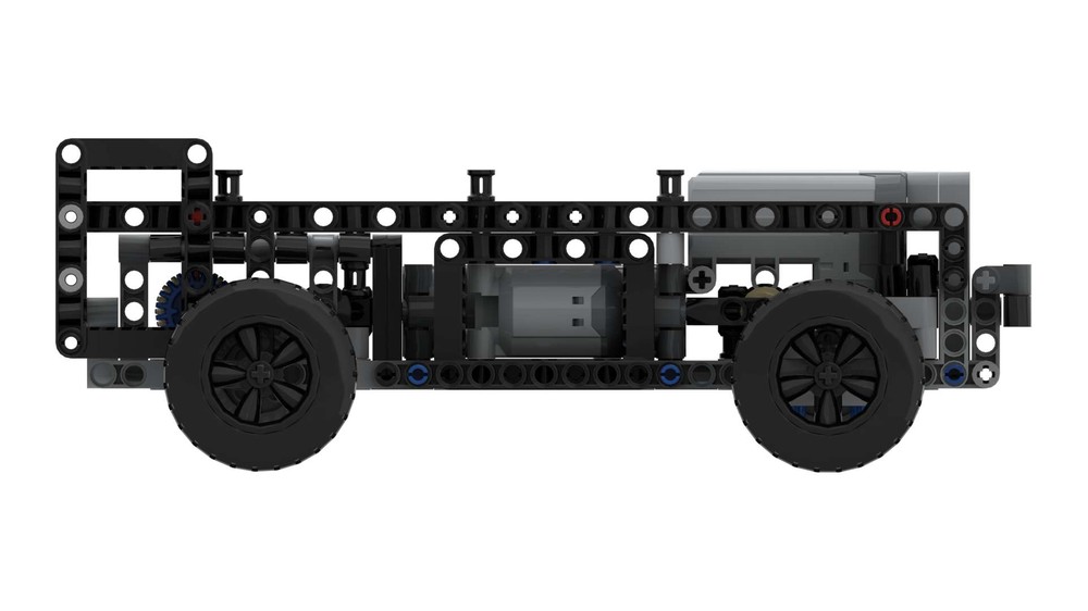 LEGO MOC Offroad Chassis (AWD) by Stonemensch | Rebrickable - Build ...