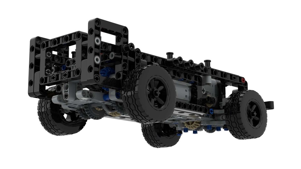 LEGO MOC Offroad Chassis (AWD) by Stonemensch | Rebrickable - Build ...