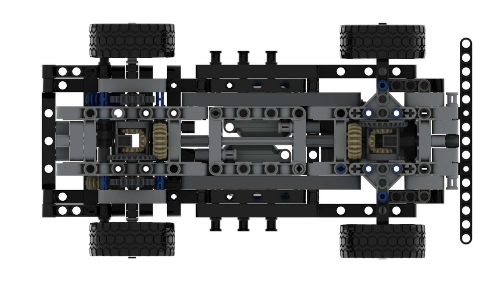 LEGO MOC Offroad Chassis (AWD) by Stonemensch | Rebrickable - Build ...