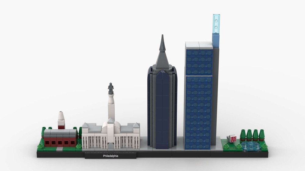 LEGO MOC Philadelphia Skyline by GreatToBeGary | Rebrickable - Build ...