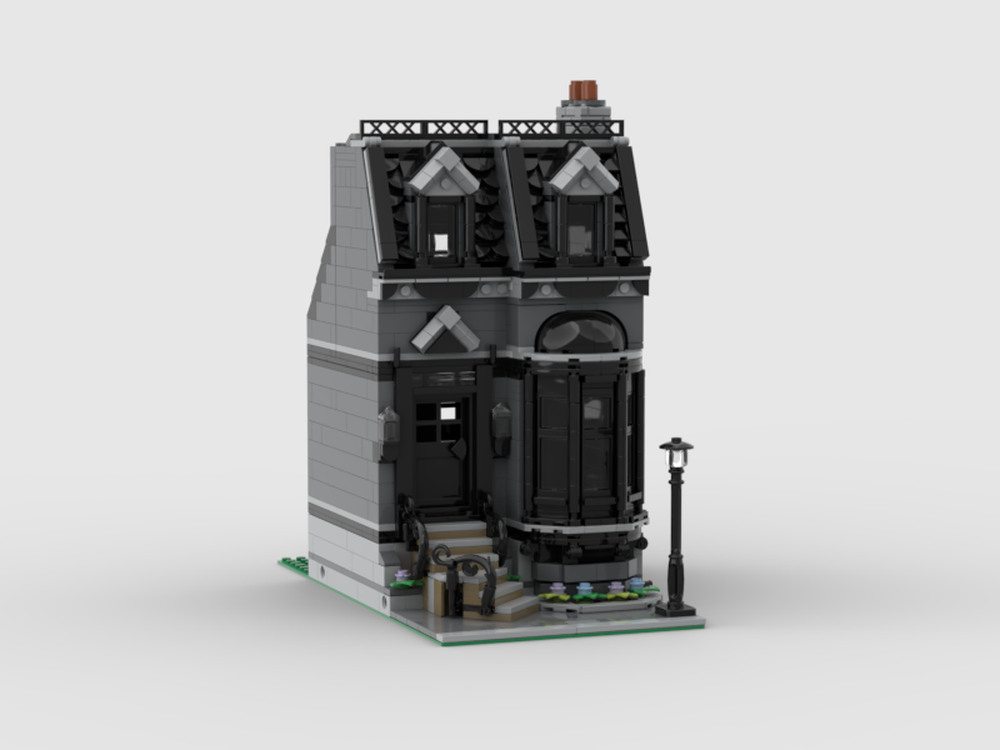LEGO MOC Town House - Dark Grey Edition by ashdan94 | Rebrickable ...