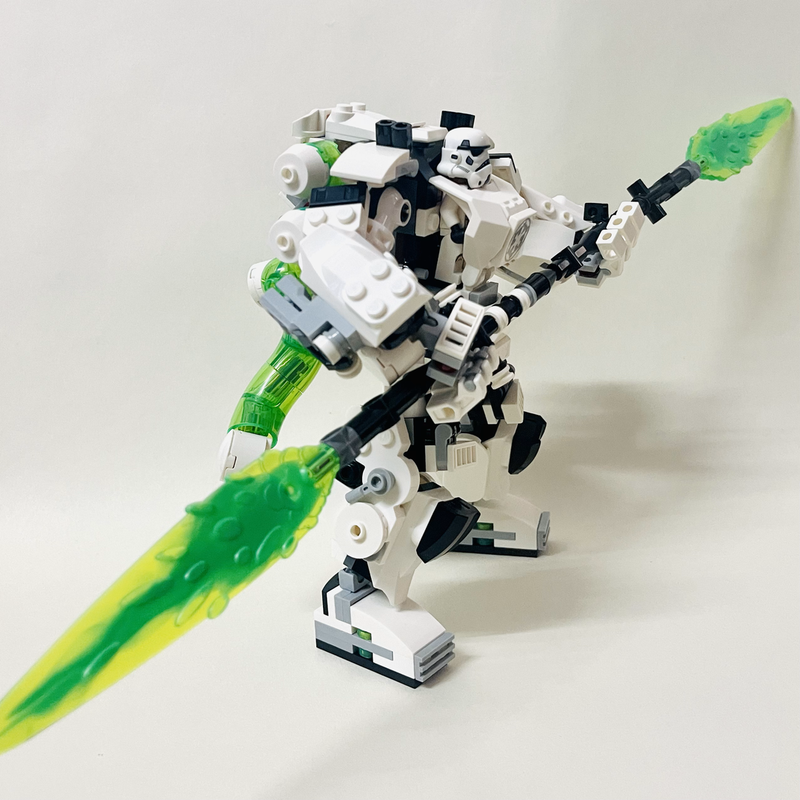 LEGO MOC Star-Wars Storm-trooper Power-up Suit Version 2 75370 + 71454 ...