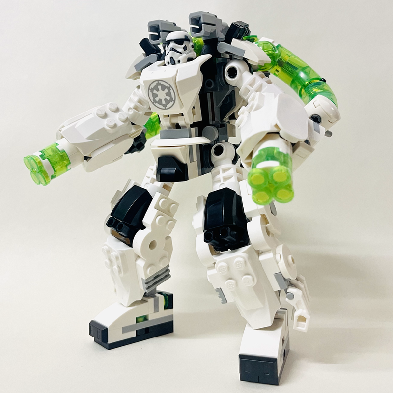 LEGO MOC Star-Wars Storm-trooper Power-up Suit Version 3 75370 + 71454 ...