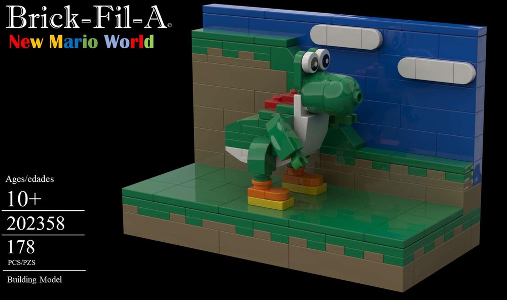 LEGO MOC New Mario World by Brick-Fil-A-Builds | Rebrickable - Build ...