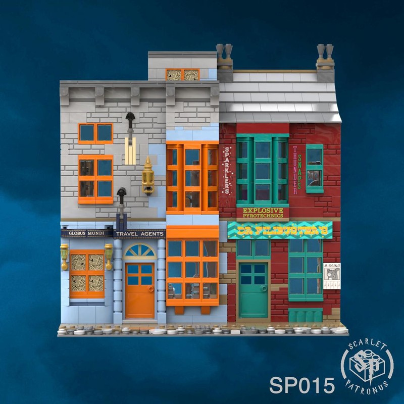 LEGO MOC Globus Mundi Travel Agents and Dr Filibuster's Fireworks ...