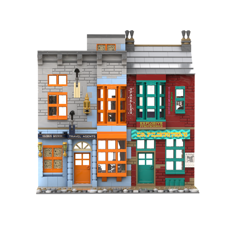 LEGO MOC Globus Mundi Travel Agents and Dr Filibuster's Fireworks ...
