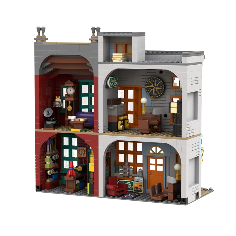 LEGO MOC Globus Mundi Travel Agents and Dr Filibuster's Fireworks ...