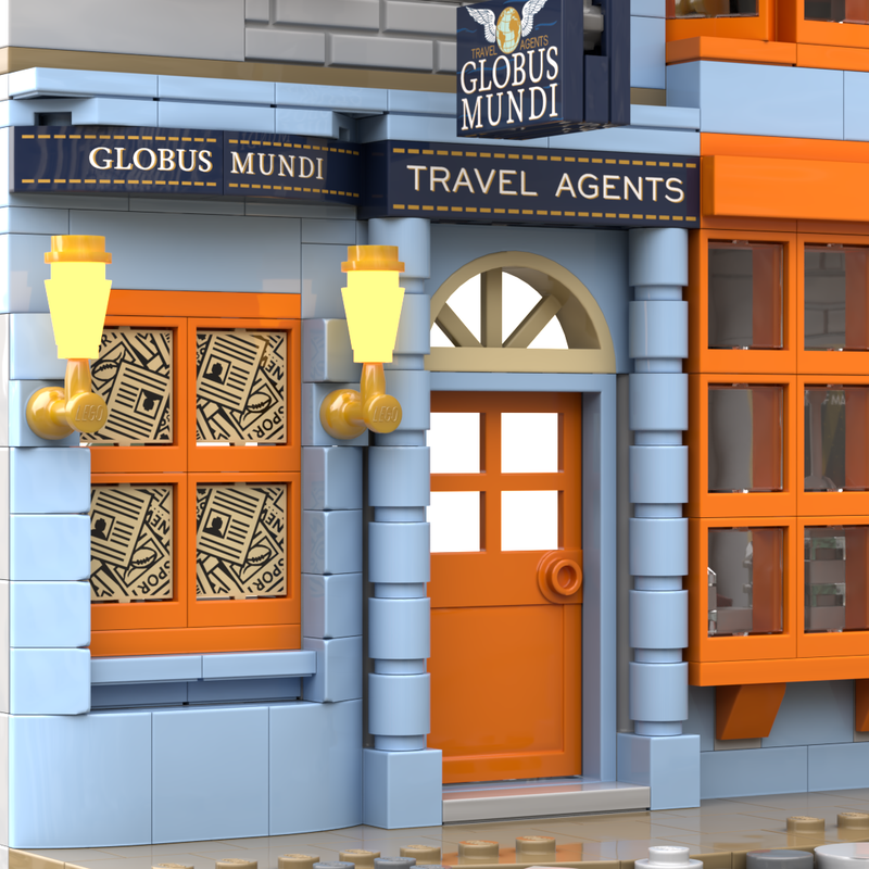 LEGO MOC Globus Mundi Travel Agents and Dr Filibuster's Fireworks ...