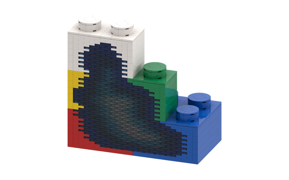 Lego Moc Up Scaled Bricks Geode Bookend By Ztbricks Rebrickable