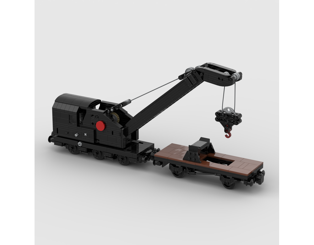 Lego Moc Br Steam Crane Rc By Jg Locomotive Works Rebrickable