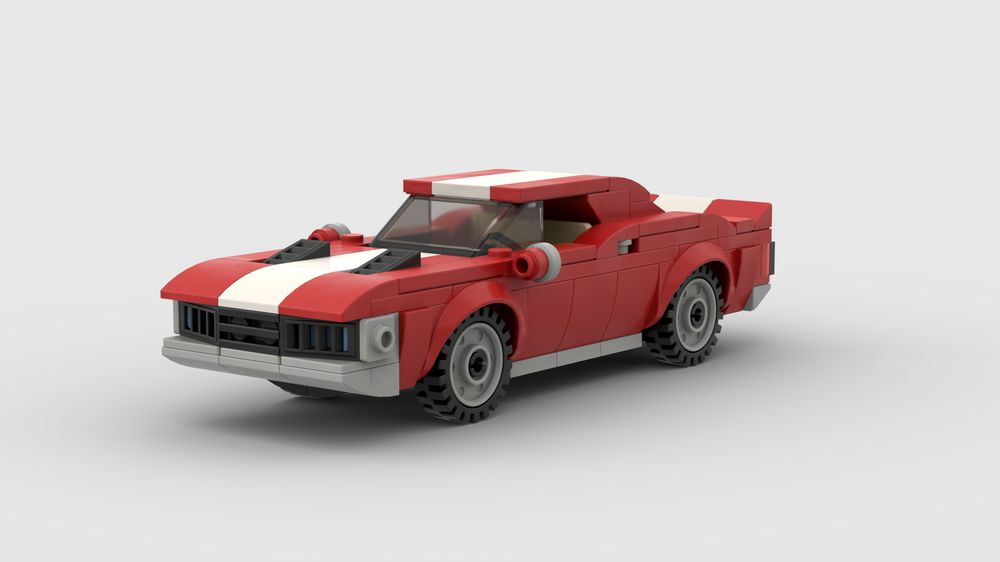 LEGO MOC Muscle car by 蓝呱呱呱呱 | Rebrickable - Build with LEGO