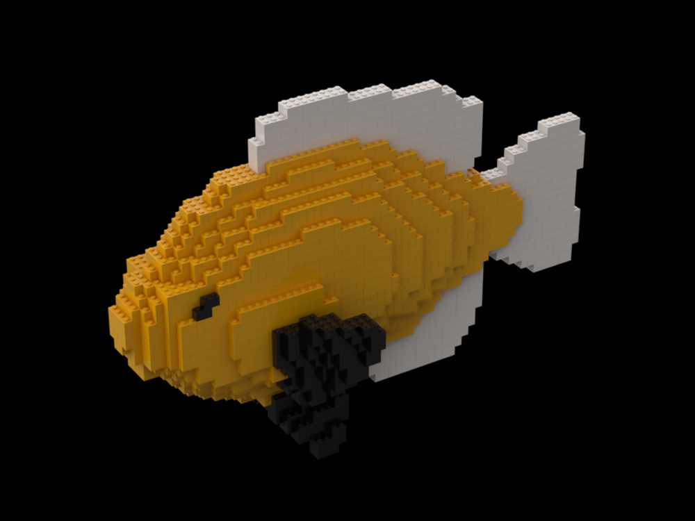 LEGO MOC sculpture fish by blackmaster | Rebrickable - Build with LEGO