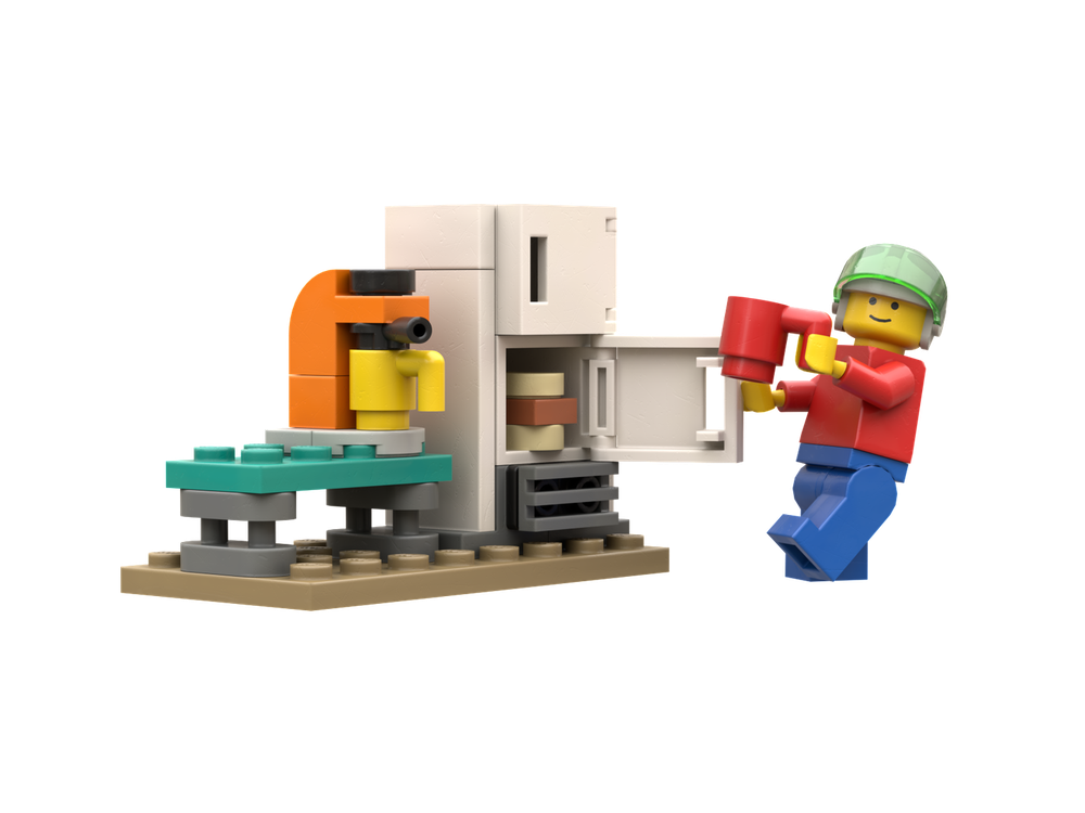 Lego Moc Rock Raiders Redux Granite Grinder And Rock Raiders Hq By