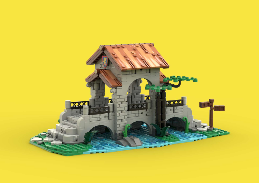 Lego Moc Lion Knights Bridge By Luxbricks Rebrickable Build With Lego