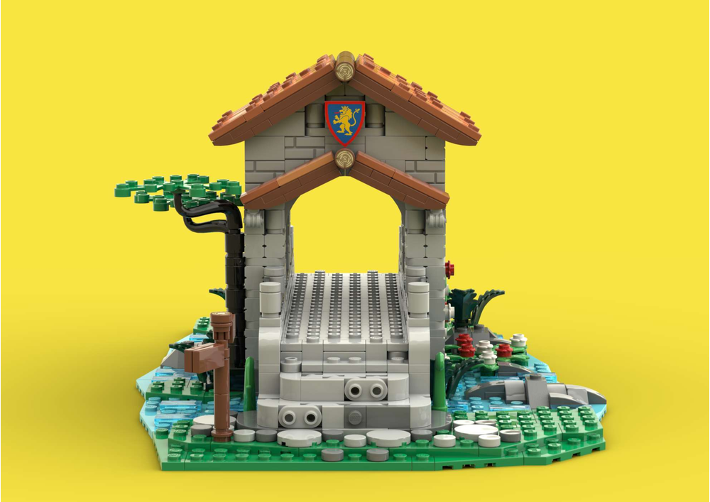 Lego Moc Lion Knights Bridge By Luxbricks Rebrickable Build With Lego