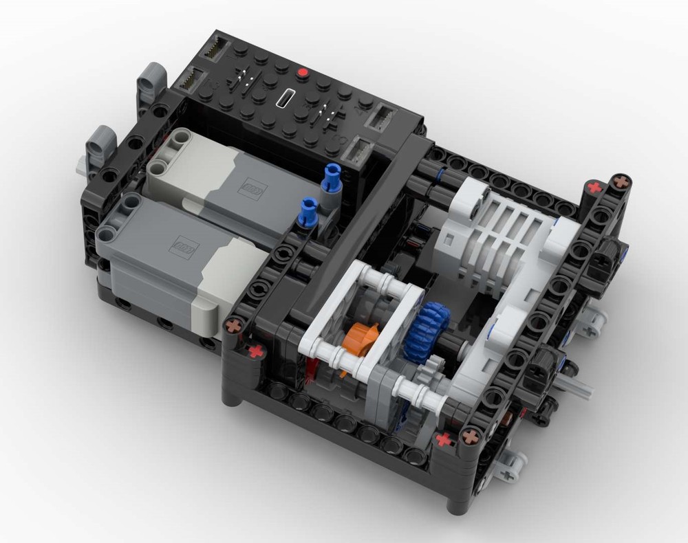 LEGO MOC All-in-One without central diff (LEGO 4X4 motorization) by ...