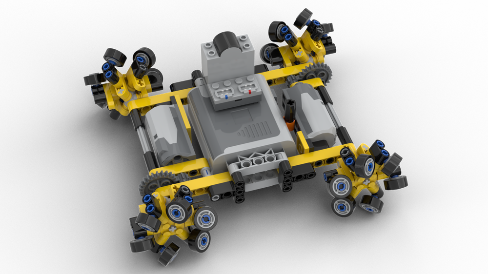 LEGO MOC Mecanum Wheel Car by 2in1 | Rebrickable - Build with LEGO