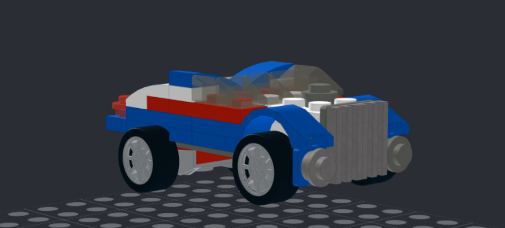 LEGO MOC hot rod cabrio by customcarmaker | Rebrickable - Build with LEGO