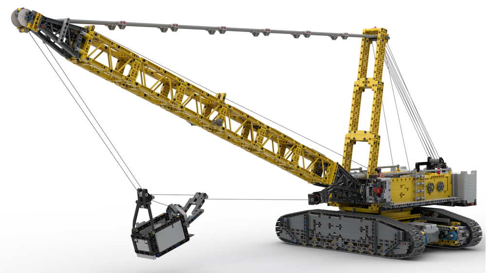 LEGO MOC 42146 Dragline Liebherr HS 8300 - RC alternate build by ...