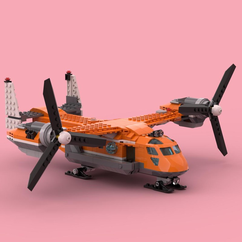 LEGO MOC Arctic Cargo VTOL by Wacky | Rebrickable - Build with LEGO