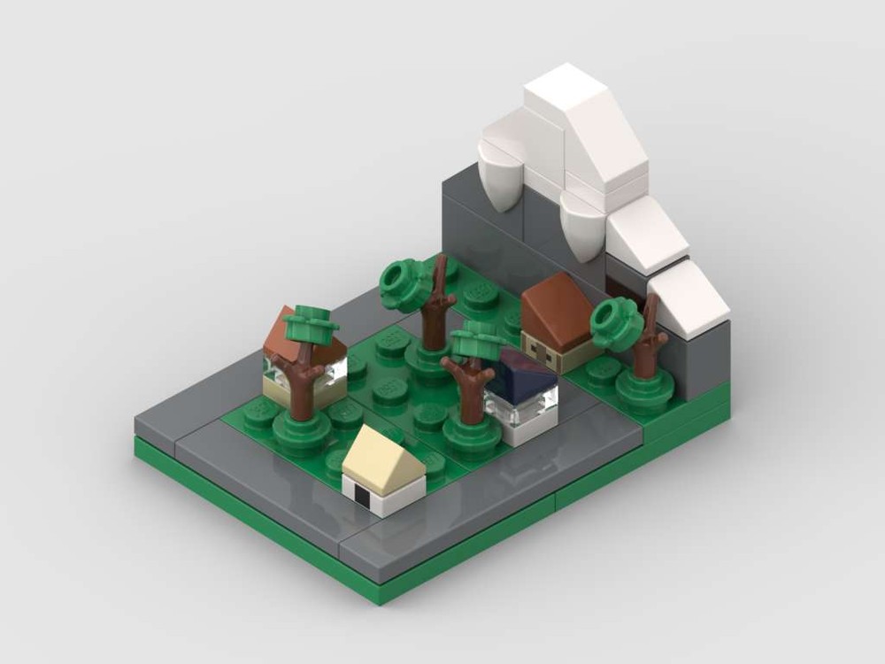 LEGO MOC Micro Mountain Village by jlherbst77 | Rebrickable - Build ...