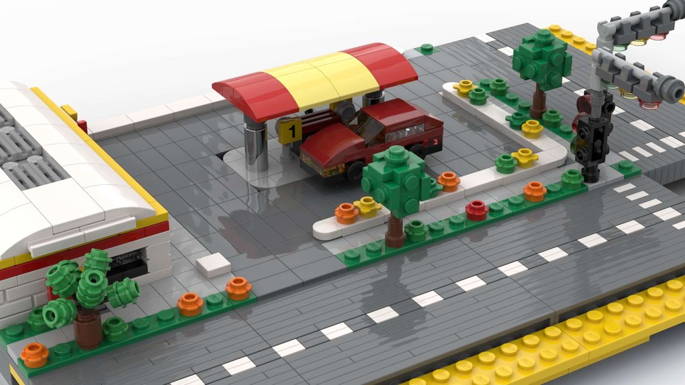 LEGO MOC Gas Station Service Modular (can be used for my Gas Station ...