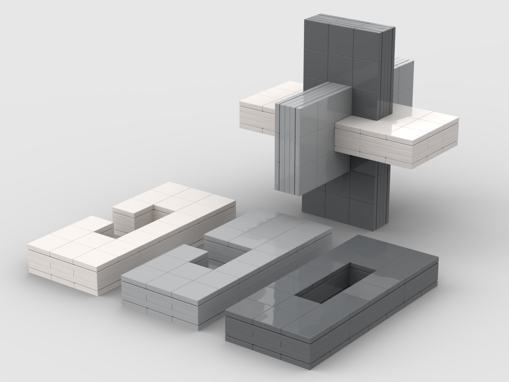 LEGO MOC 2-steps Star Puzzle by Ptchnk | Rebrickable - Build with LEGO