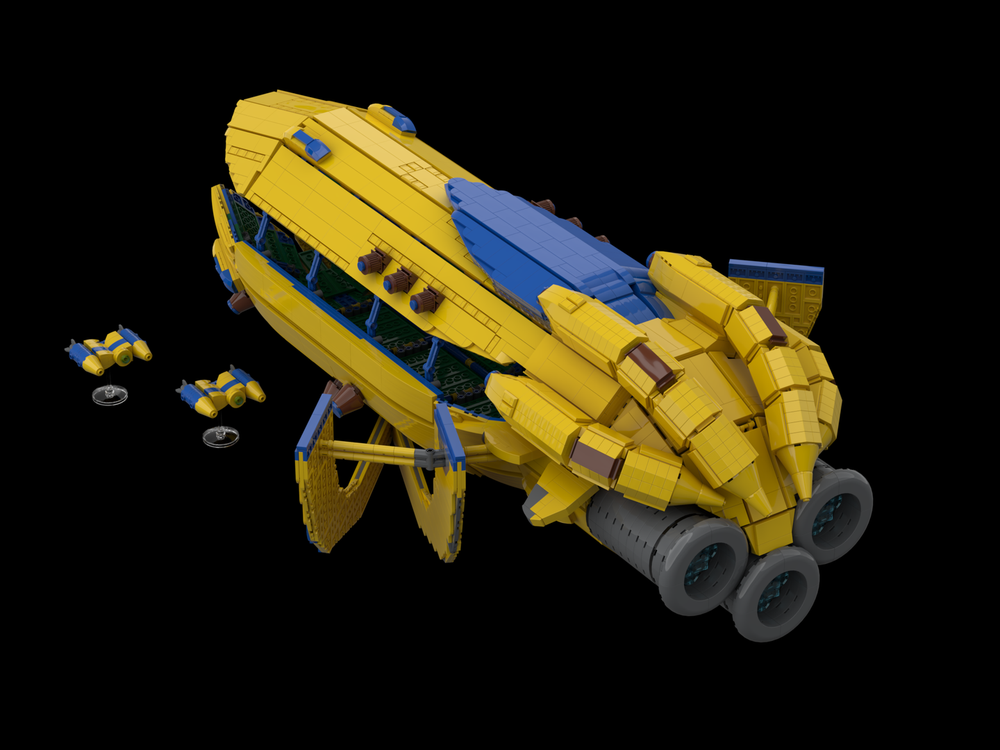 Lego Moc Protoss Carrier By Magureanpaul Rebrickable Build With Lego
