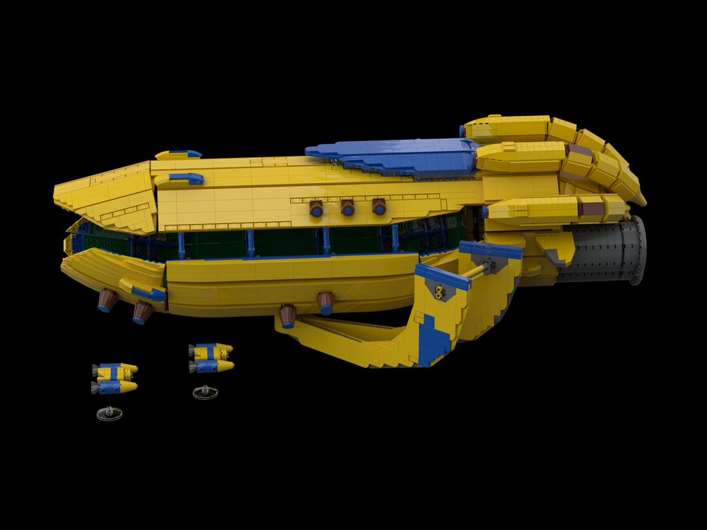 Lego Moc Protoss Carrier By Magureanpaul Rebrickable Build With Lego