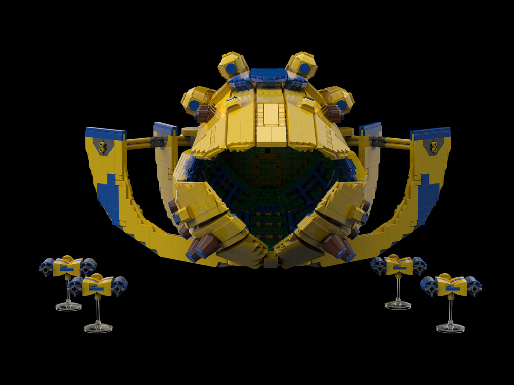 Lego Moc Protoss Carrier By Magureanpaul Rebrickable Build With Lego