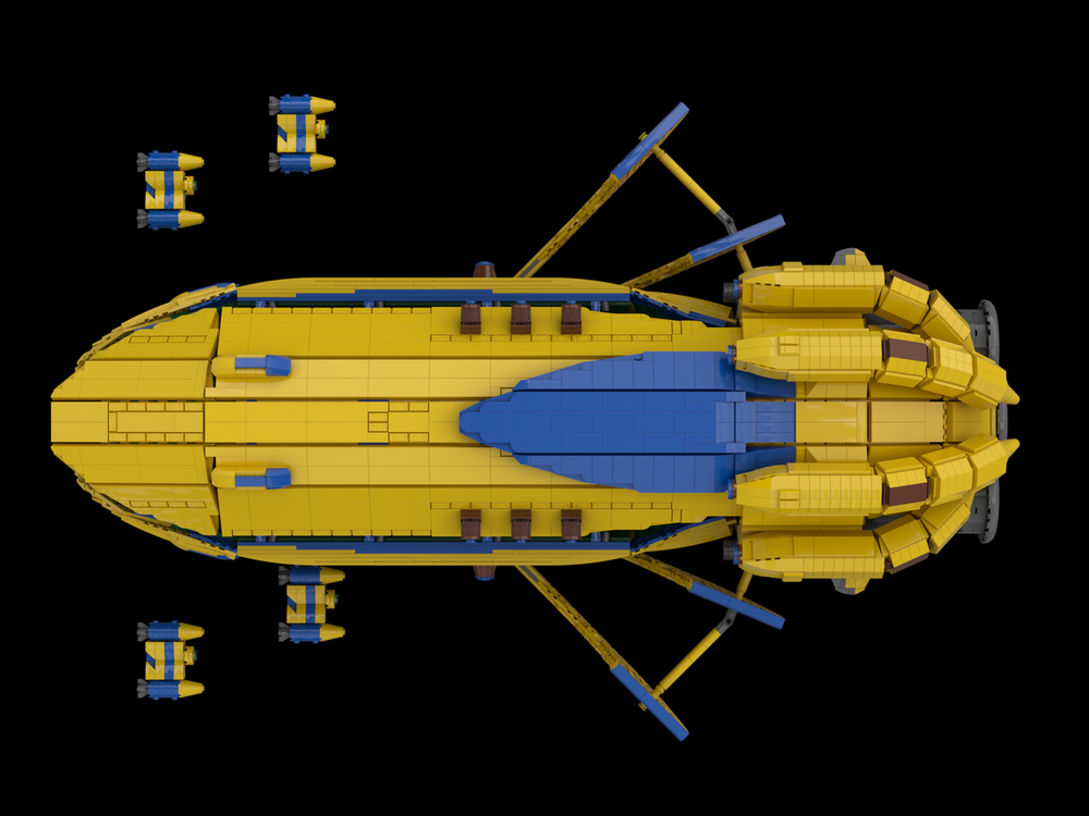 Lego Moc Protoss Carrier By Magureanpaul Rebrickable Build With Lego