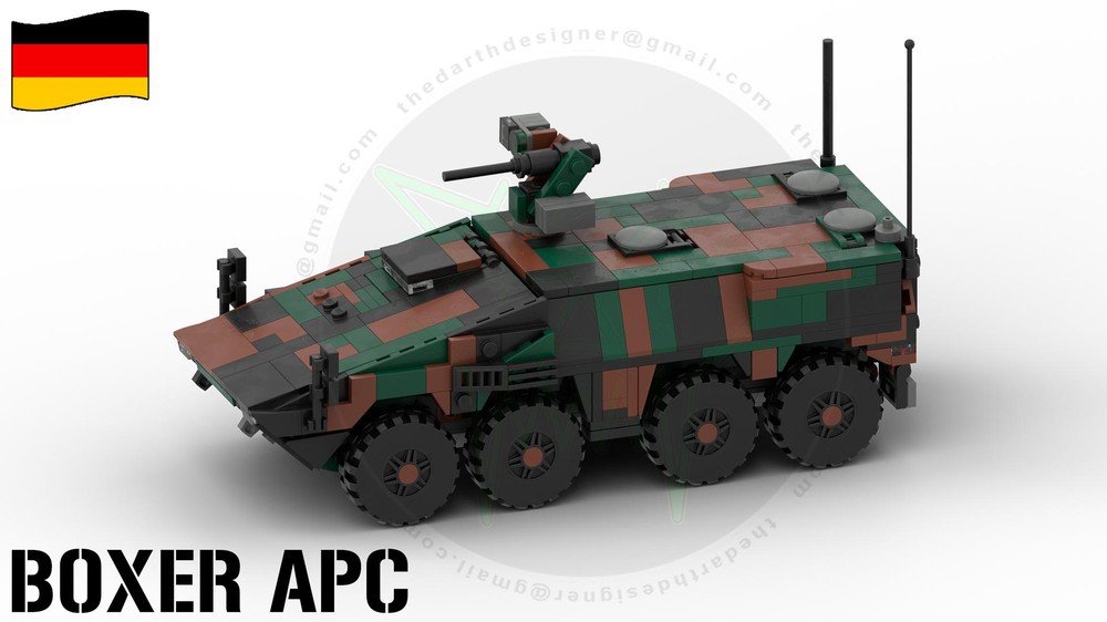 LEGO MOC BOXER | 8x8 APC - 1:35 Scale by DarthDesigner | Rebrickable ...