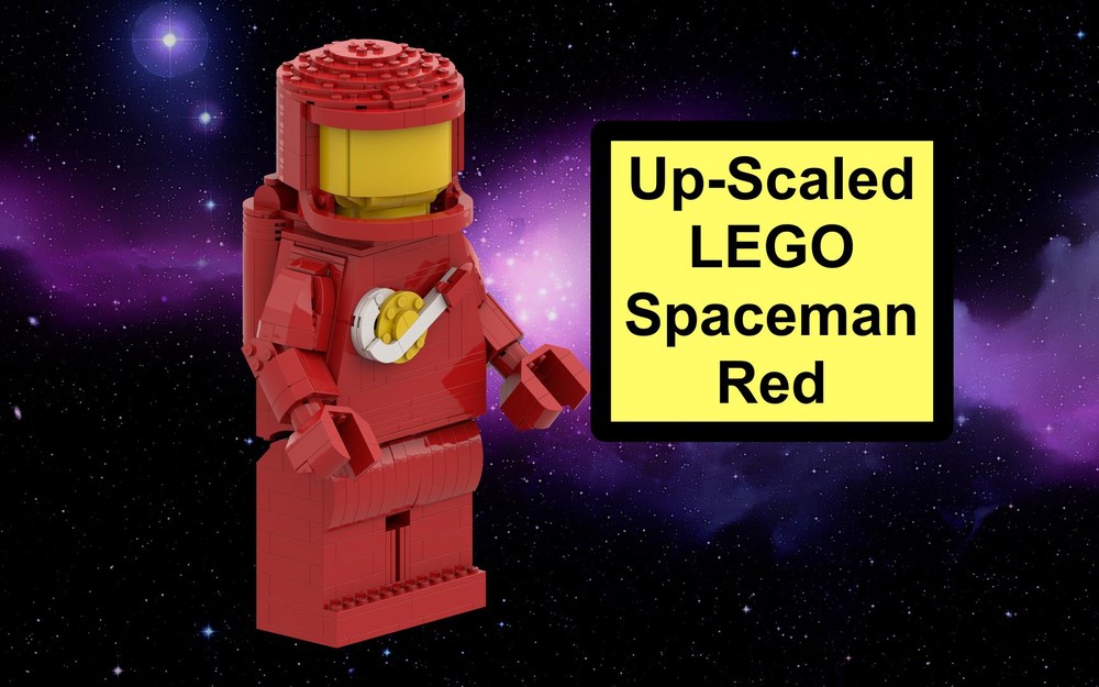 LEGO MOC Up-Scaled LEGO Spaceman Red by ZTBricks | Rebrickable - Build ...