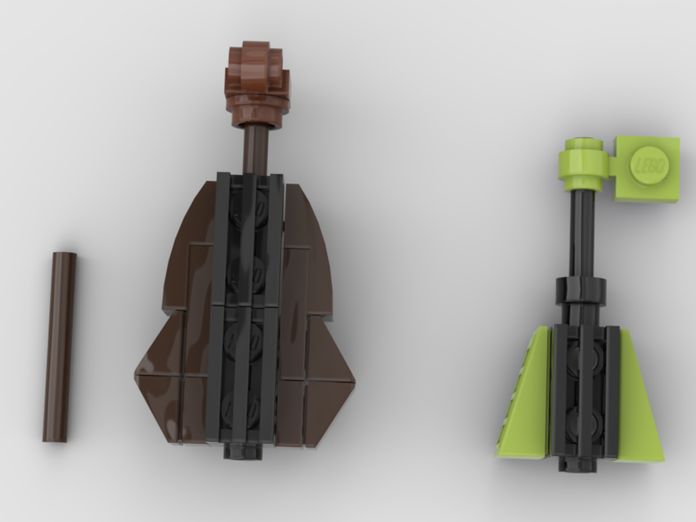 LEGO MOC minifigure double bass and rock guitar by robberducky23 ...