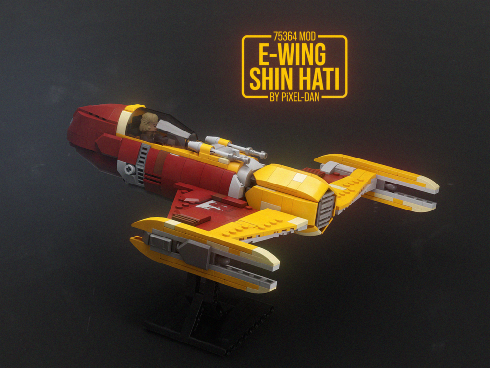Lego Moc Pixel Dans 75364 E Wing Shin Hati Starfighter