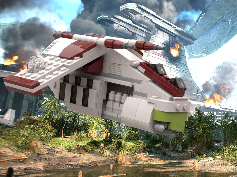 LEGO MOC Mini Clone Gunship by Oshawhat45 | Rebrickable - Build with LEGO
