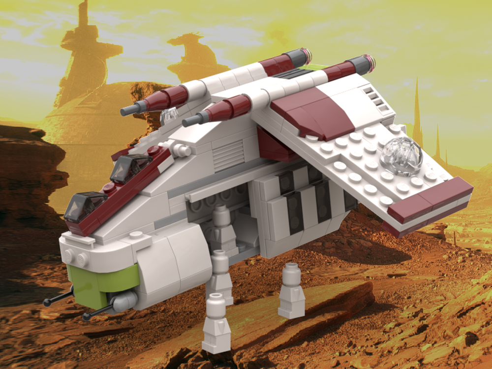 LEGO MOC Mini Clone Gunship by Oshawhat45 | Rebrickable - Build with LEGO