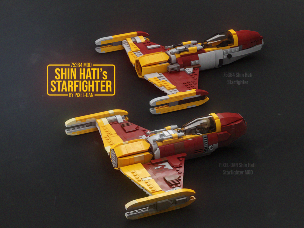 Lego Moc Pixel Dans 75364 Shin Hati Starfighter Modifications Incl