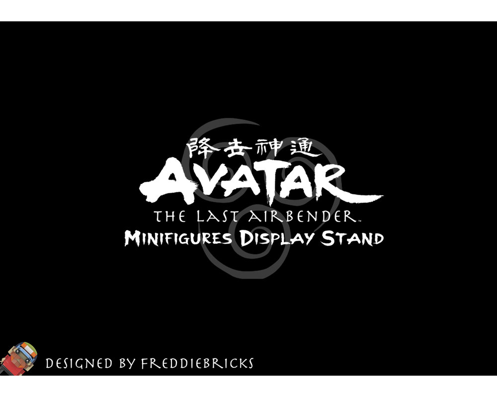 Lego Moc Avatar The Last Airbender Minifigures Display Stand By
