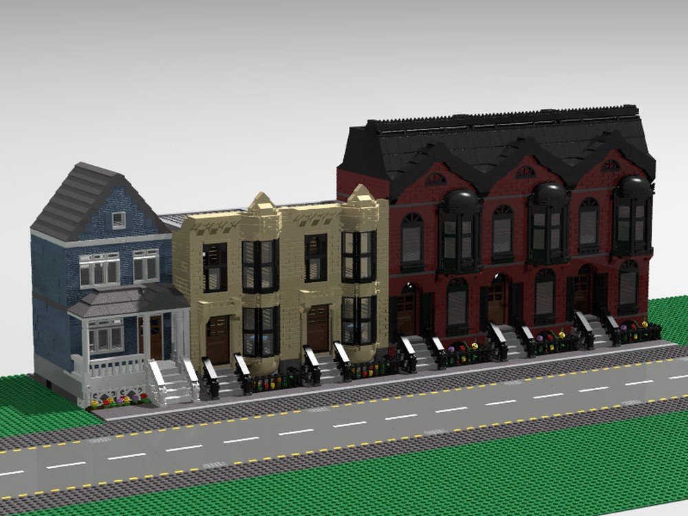 Lego Moc Modular Victorian House By Michaelbaek Rebrickable Build
