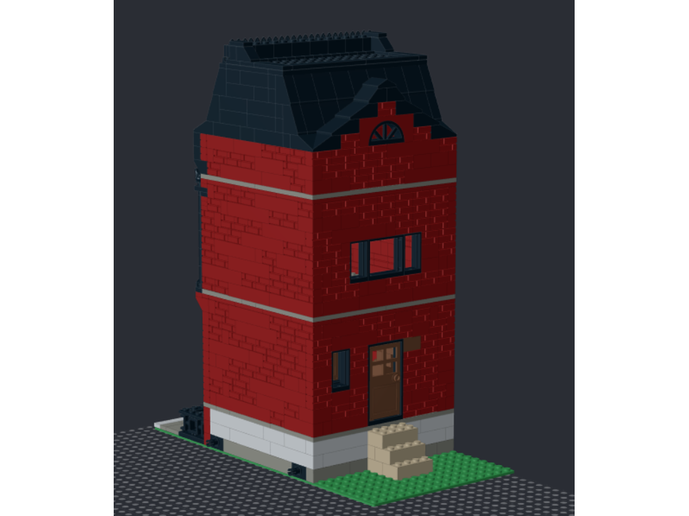 Lego Moc Modular Victorian House By Michaelbaek Rebrickable Build