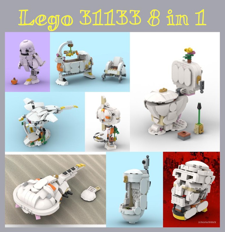 LEGO MOC 31133 Alternate Build 8 in 1 Bundle by zengogobrick ...