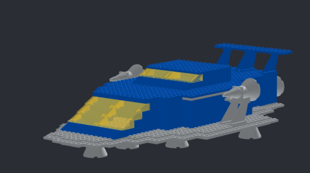 LEGO MOC classic space ship by T.Benford | Rebrickable - Build with LEGO