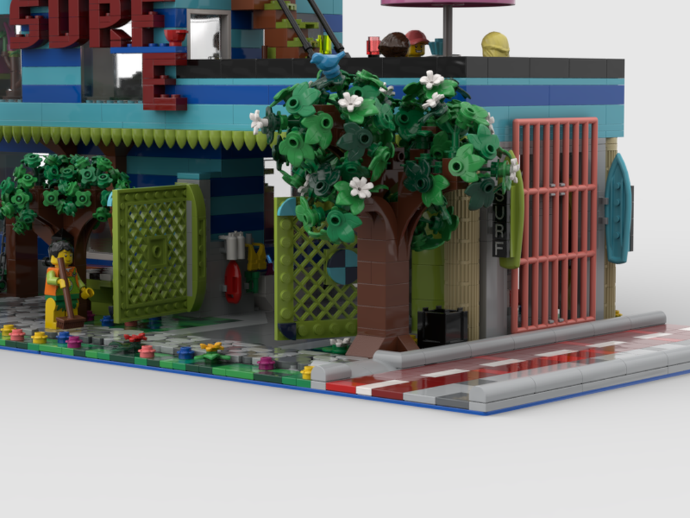 LEGO MOC Surf Shop&Cafe by przemoe | Rebrickable - Build with LEGO