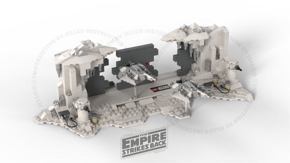 Lego Moc Micro Diorama Echo Base Part Iii Gate By Jellco