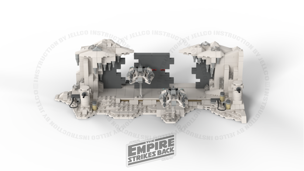 Lego Moc Micro Diorama Echo Base Part Iii Gate By Jellco