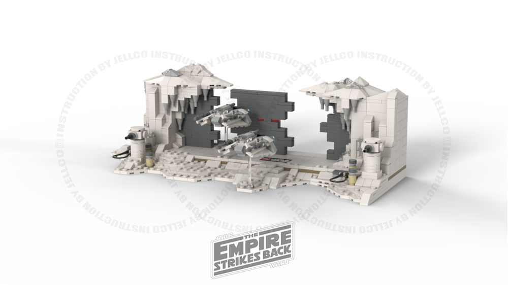 Lego Moc Micro Diorama Echo Base Part Iii Gate By Jellco
