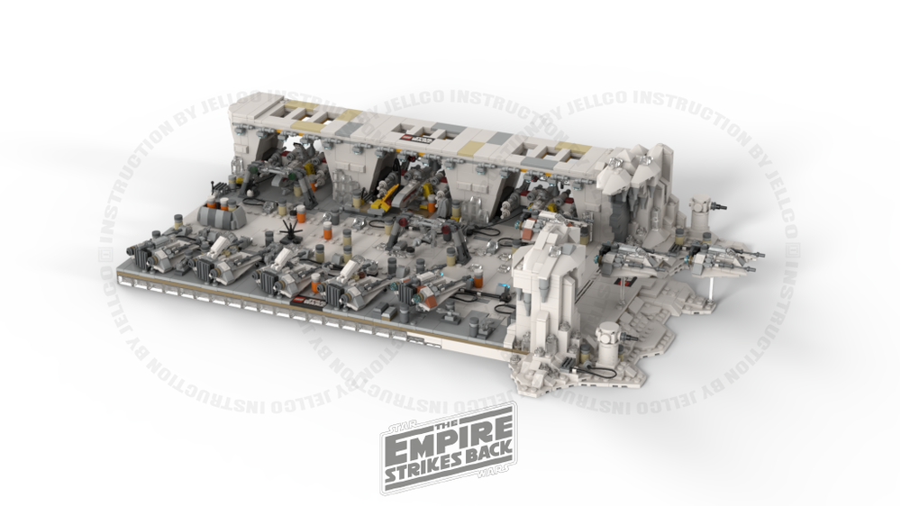 Lego Moc Micro Diorama Echo Base Part Iii Gate By Jellco